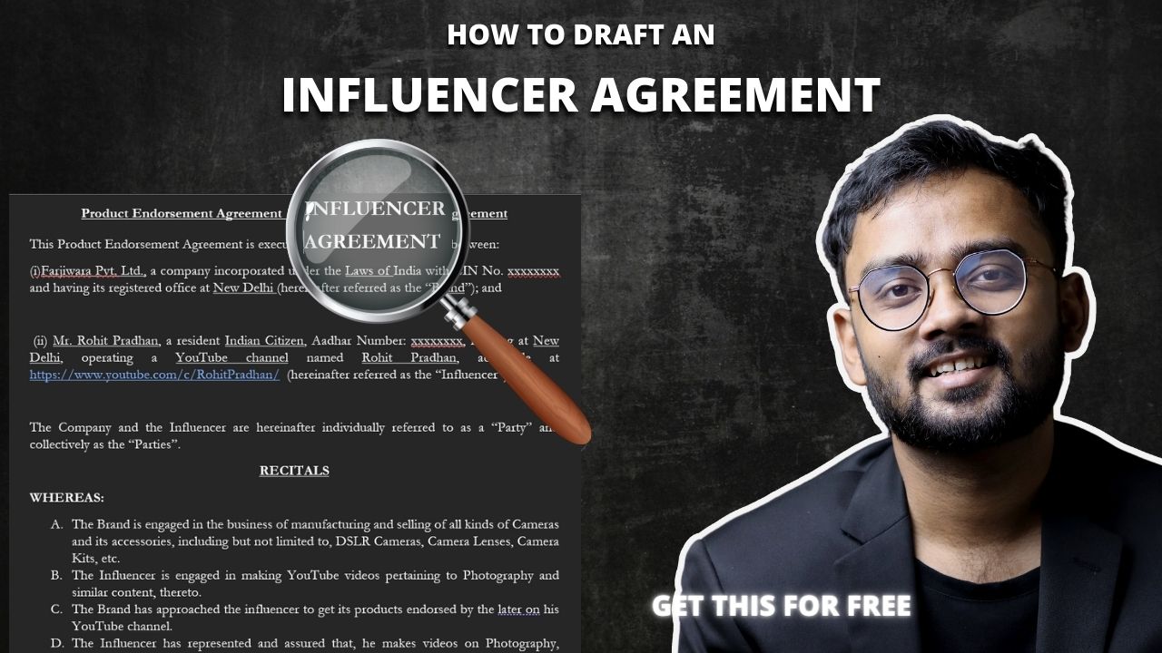 Influencer Agreement Sample Template - PDF - LexForti